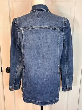 GAP | Jackets & Coats | Gap Dark Indigo Denim Chore Jacket Medium 4 ...